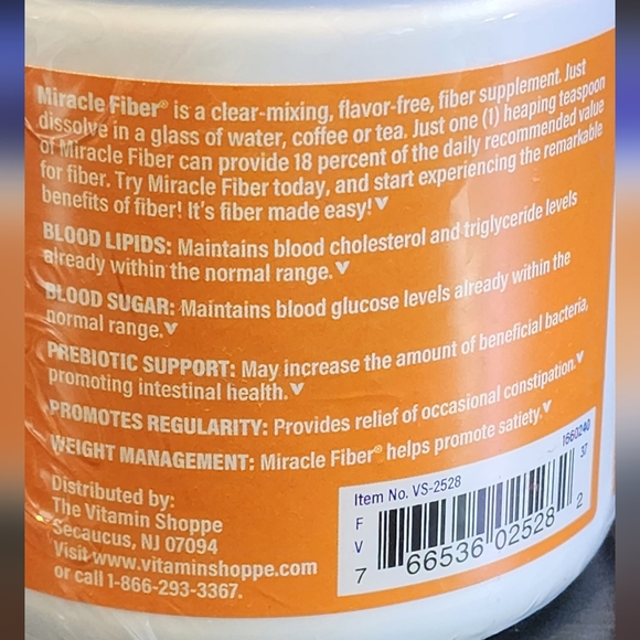 vitamin Shoppe | Other | Vitamin Shoppe Miracle Fiber | Poshmark